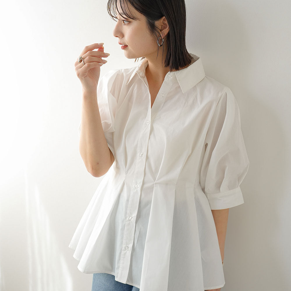 ウエストタックペプラムシャツ – レディースファッション通販の夢展望【公式】