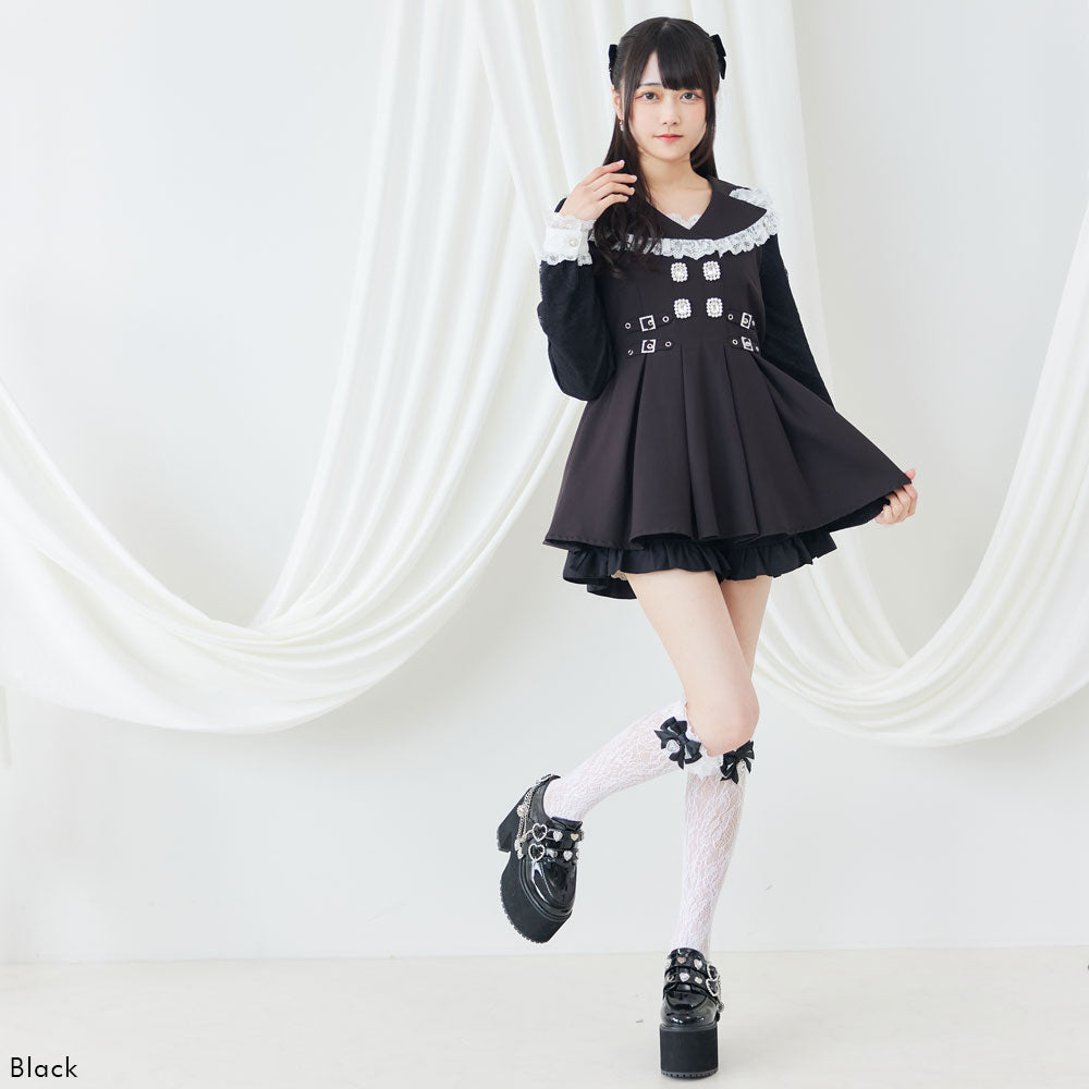 キラキラハートチャームチェーン付きダブルハートローファー – レディースファッション通販の夢展望【公式】