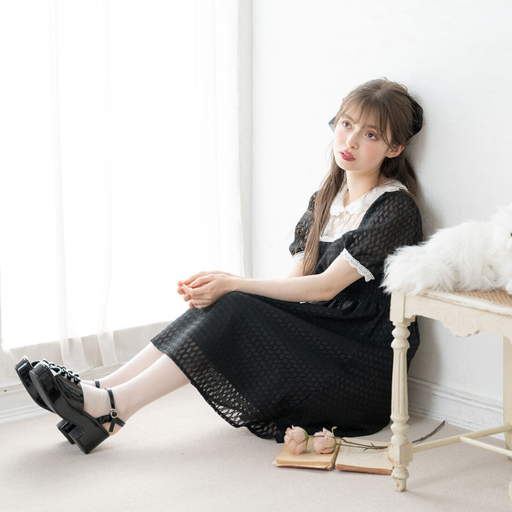 アソート柄ヨークレースおめかしレトロワンピース – レディースファッション通販の夢展望【公式】